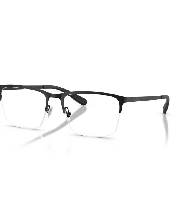 Brooks Brothers Rectangle Half Rim Eyeglasses - Black