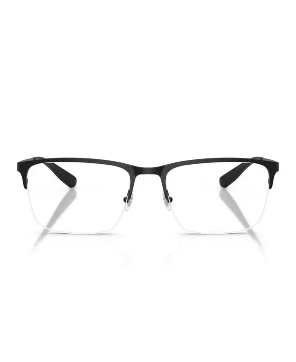 Brooks Brothers Rectangle Half Rim Eyeglasses - Black
