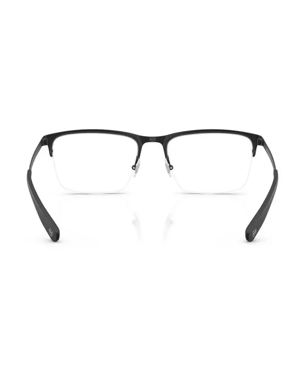 Brooks Brothers Rectangle Half Rim Eyeglasses - Black