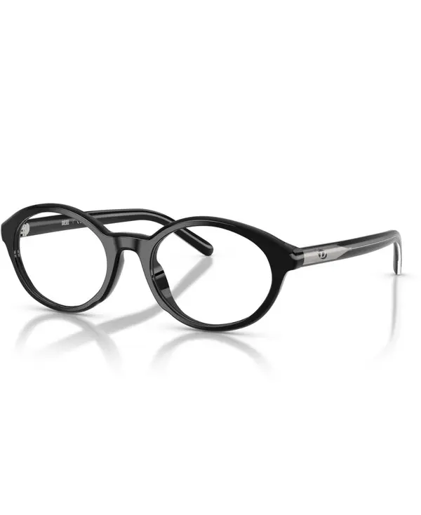 DIESEL® Oval Eyeglasses - Solid Black