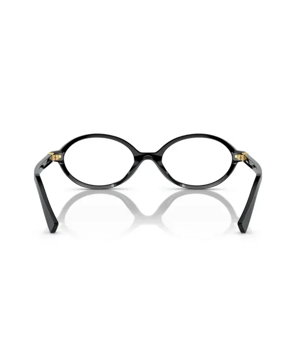 Miu Miu Oval Tortoiseshell Eyeglasses - Black
