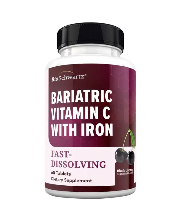BIOSCHWARTZ Bariatric Iron + Vitamin C 30 Day Meltable Tablets - No Color