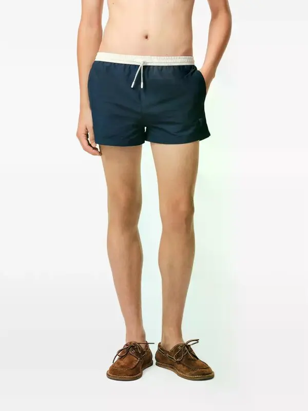 AMI Paris Drawstring Swim Shorts - Blue