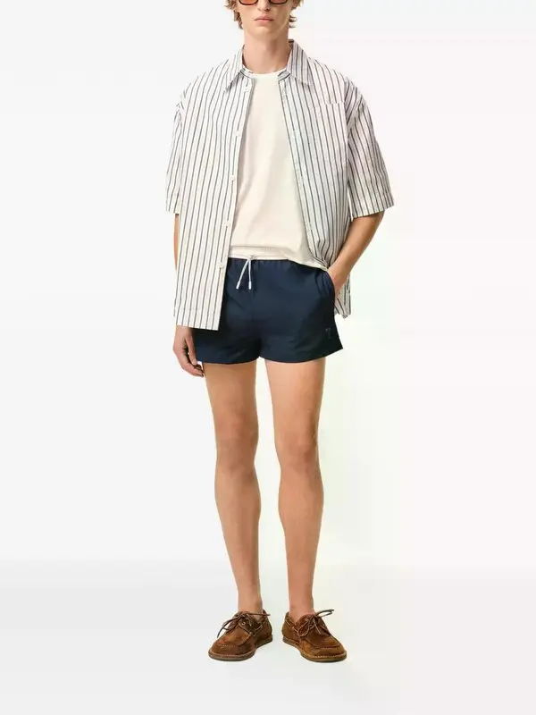 AMI Paris Drawstring Swim Shorts - Blue