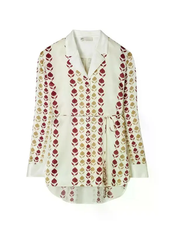 Tory Burch Printed Silk Shirt
