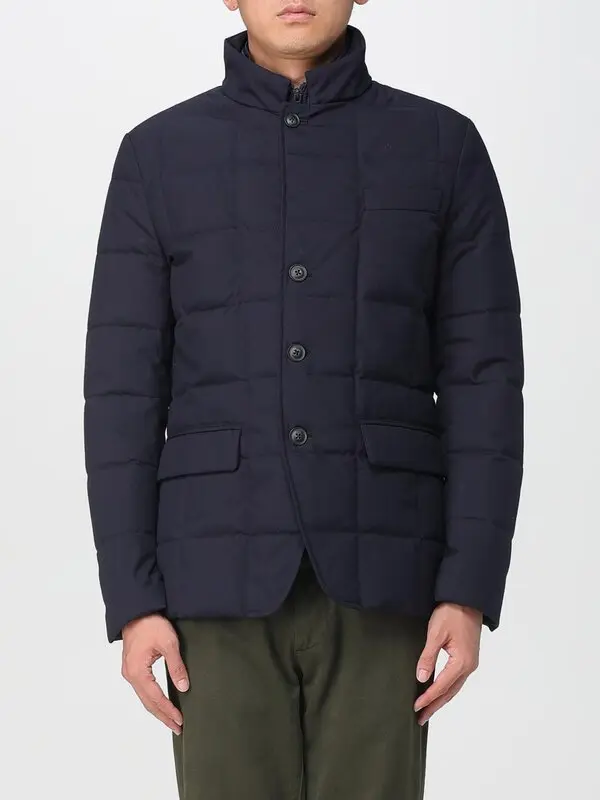 FAY Quilted Jacket - Navy
