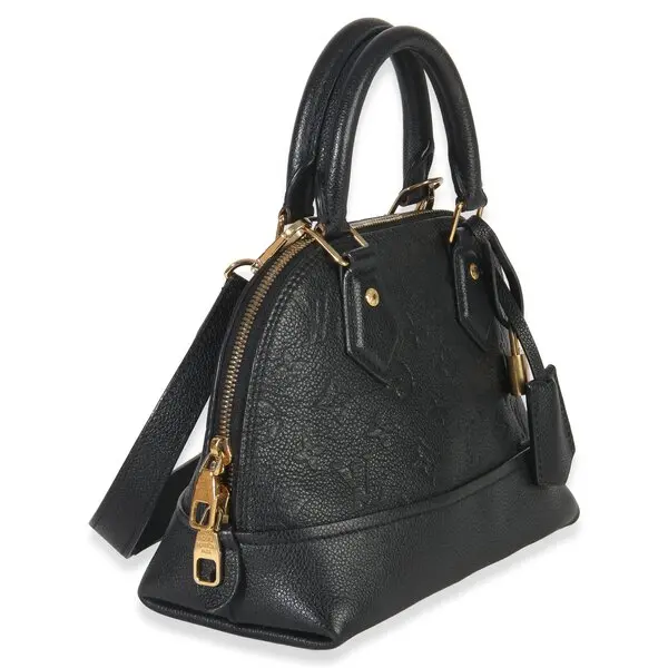 LOUIS VUITTON Monogram Empreinte Neo Alma Bb - Black