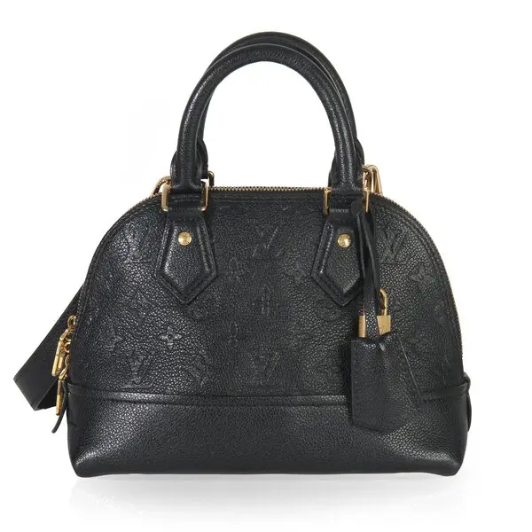 LOUIS VUITTON Monogram Empreinte Neo Alma Bb - Black
