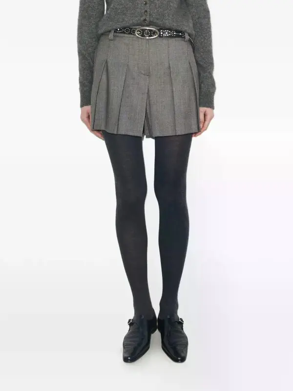 Tory Burch Wool Pleated Shorts