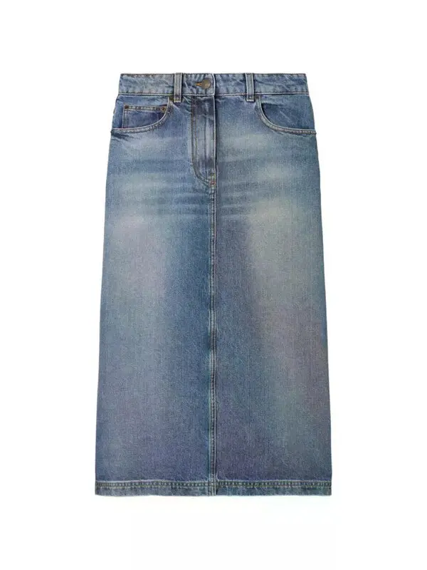 Tory Burch Denim Midi Skirt