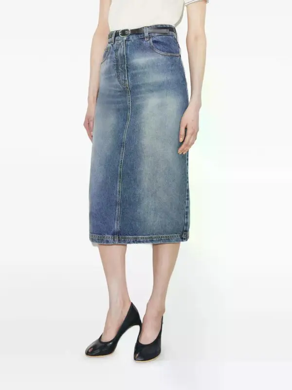 Tory Burch Denim Midi Skirt