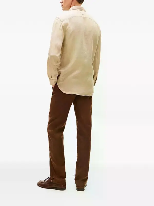 Tommy Hilfiger Logo-embroidered Shirt - Neutrals