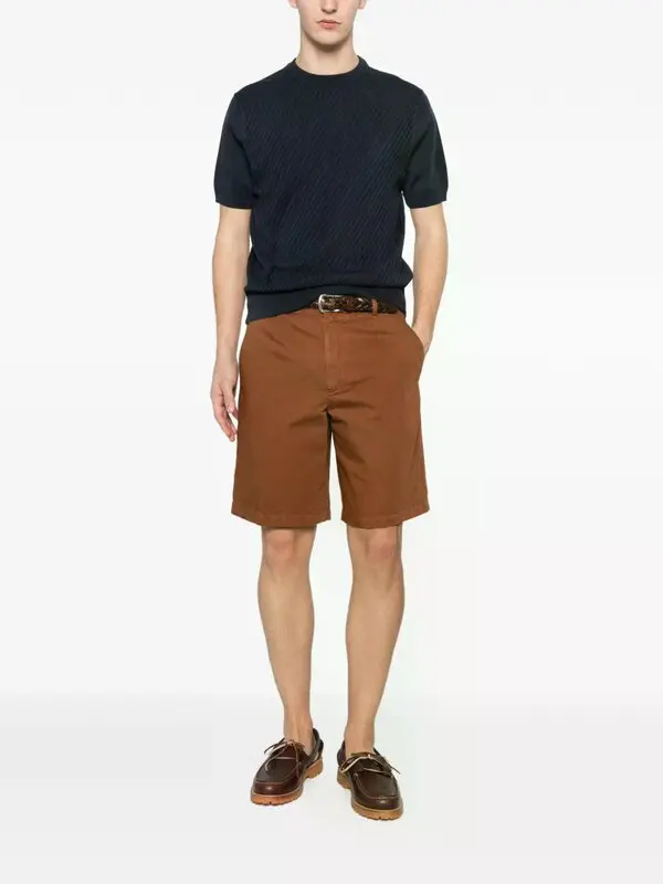 Canali Textured Short-sleeve T-shirt