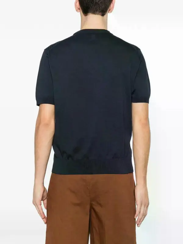 Canali Textured Short-sleeve T-shirt