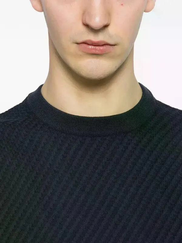 Canali Textured Short-sleeve T-shirt