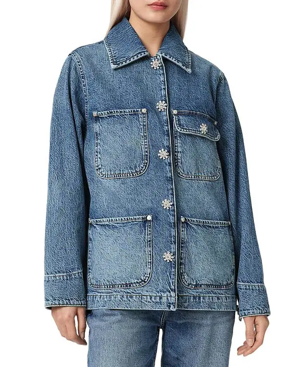 ALLSAINTS Bex Denim Jacket - Mid Indigo