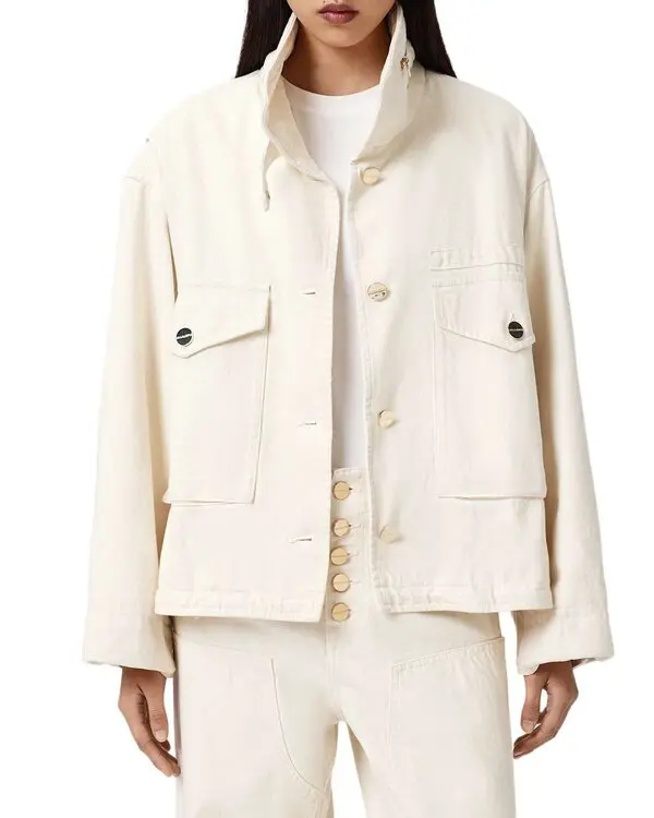 ALLSAINTS Clay Denim Jacket - Ecru White