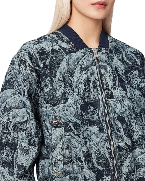 ALLSAINTS Kaytra Denim Bomber Jacket