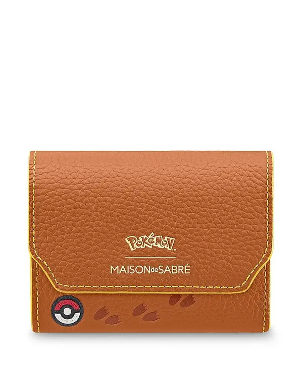MAISON DE SABRE Leather Trifold Wallet - Pecan Brown