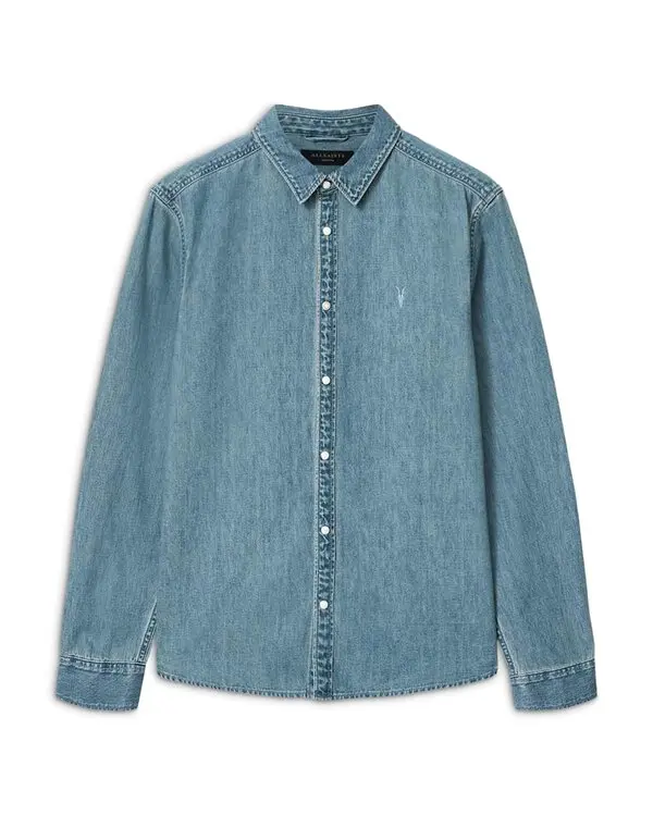 ALLSAINTS Gleason Denim Shirt - Light Indigo