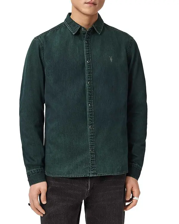 ALLSAINTS Gleason Denim Shirt - Phantom Blue
