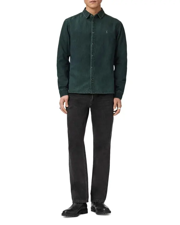 ALLSAINTS Gleason Denim Shirt - Phantom Blue