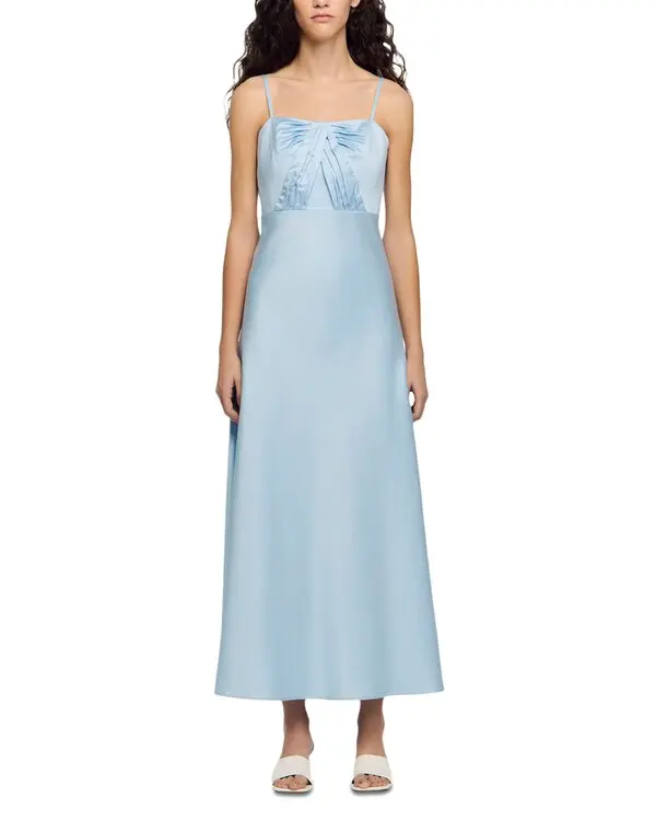 Sandro Cinderella Satin Effect Maxi Dress