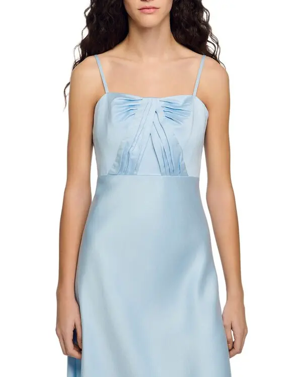 Sandro Cinderella Satin Effect Maxi Dress
