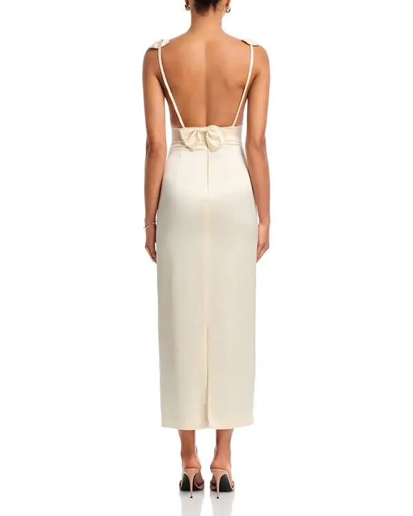 AYA MUSE Lumen Bow Trim Dress
