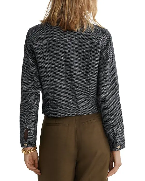 REISS Textured Trucker Jacket