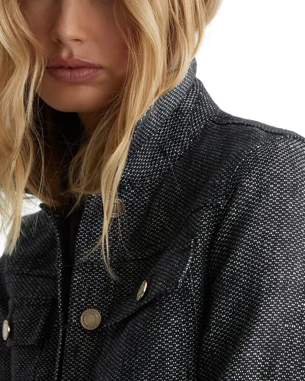 REISS Textured Trucker Jacket