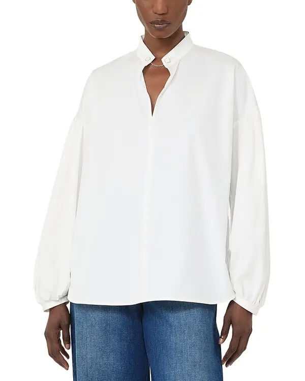 Max Mara Boxy Cotton Blouse - Ivory