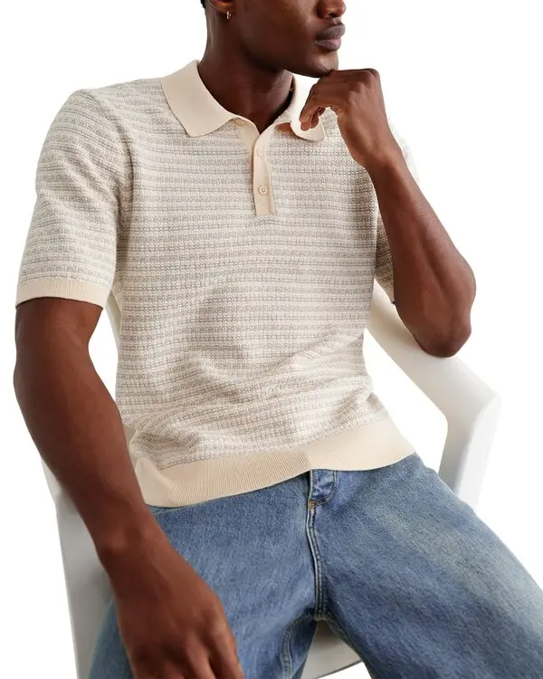 WAX LONDON Naples Stripe Polo Shirt