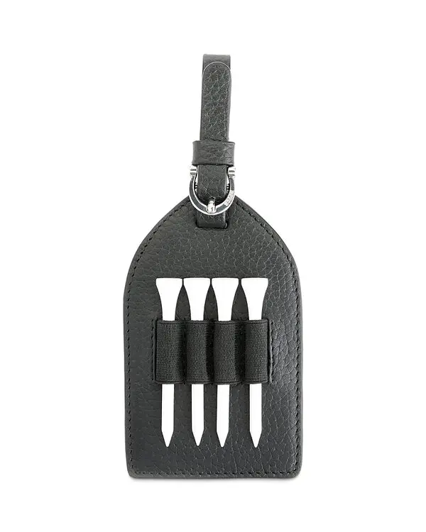 ROYCE NEW YORK Golf Tee Holder Bag Tag - Black