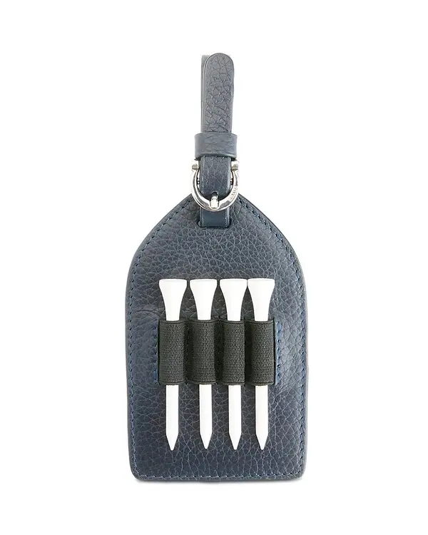 ROYCE NEW YORK Golf Tee Holder Bag Tag - Navy Blue