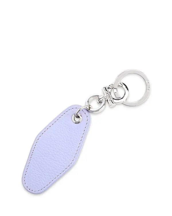 ROYCE NEW YORK Vintage Leather Hotel Style Keychain - Lavender
