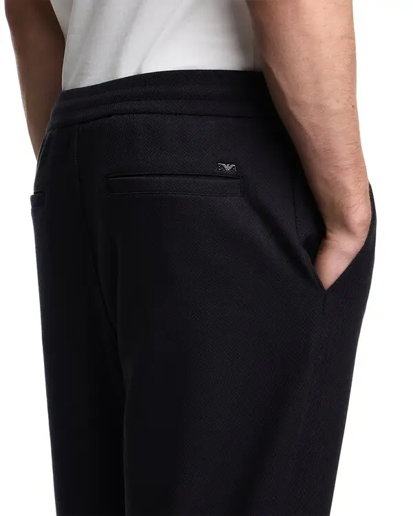 Emporio Armani Chevron Motif Interlock Joggers