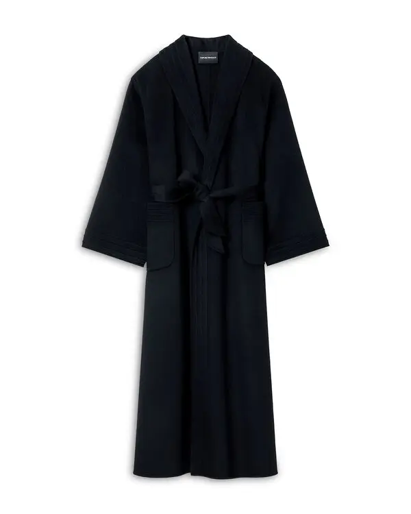 Emporio Armani Shawl Collar Belted Coat