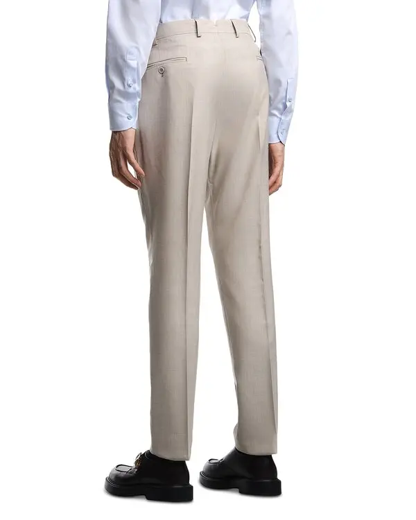 Emporio Armani Wool, Silk & Linen Flat Front Trousers