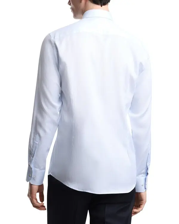 Emporio Armani New York Regular Fit Textured Shirt - Light Blue