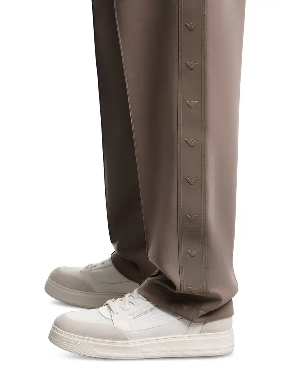 Emporio Armani Double Jersey Eagle Logo Trousers - Driftwood