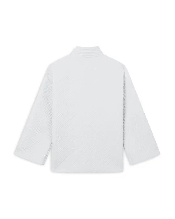 Emporio Armani Geometric Quilted Peacoat