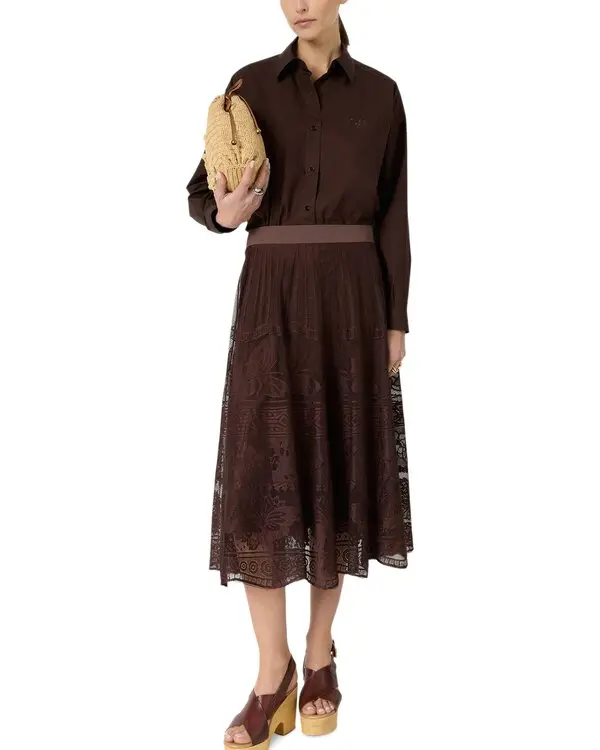 Gerard Darel Chrina Embroidered Shirt - Brown
