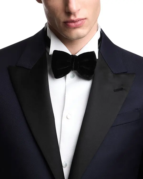 Emporio Armani G Line Regular Fit Single Breasted Peak Lapel Tuxedo In Virgin Wool