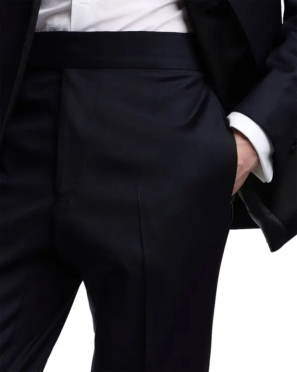 Emporio Armani G Line Regular Fit Single Breasted Peak Lapel Tuxedo In Virgin Wool