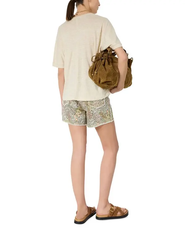 Gerard Darel Miora Linen Top - Natural