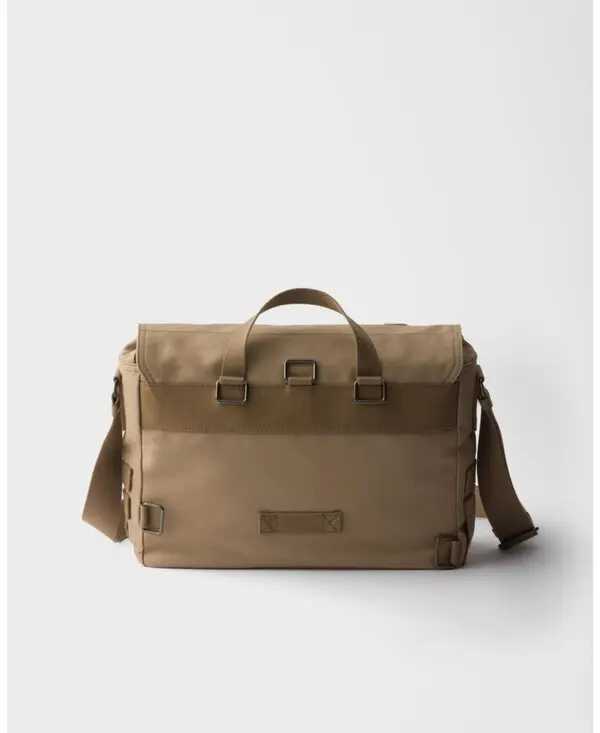 Prada Canvas Shoulder Bag - Neutral