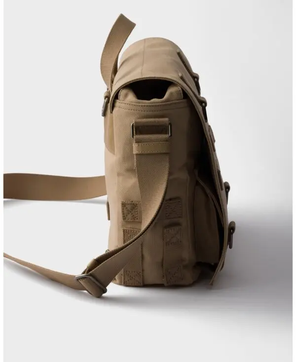 Prada Canvas Shoulder Bag - Neutral