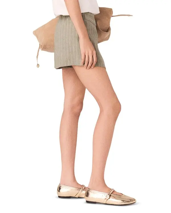 Maje Ipimousse Pinstripe Skort