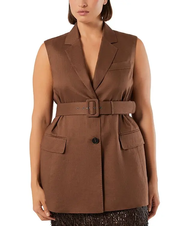 Marina Rinaldi Mrnorli Sleeveless Blazer